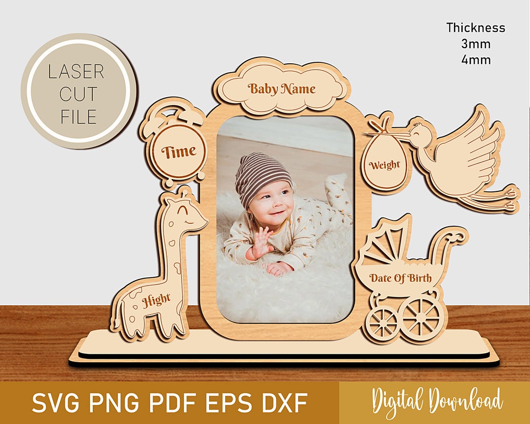 Child Photo Frame, Child Metrica, Child Birth Details, Birth Detail ...