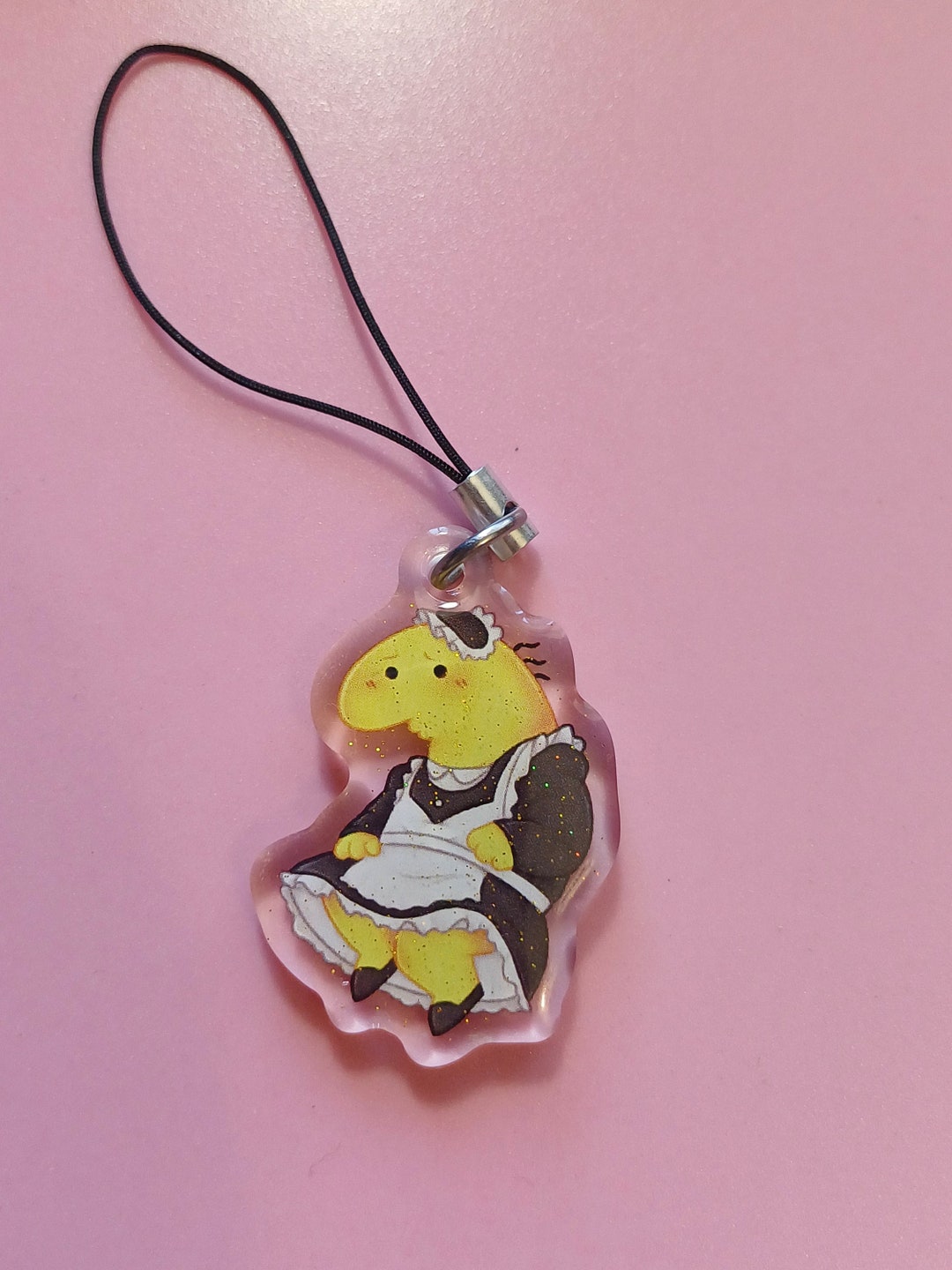 Smiling Friends, Charlie Dompler in Maid Outfit, Phone Keycharm - Etsy