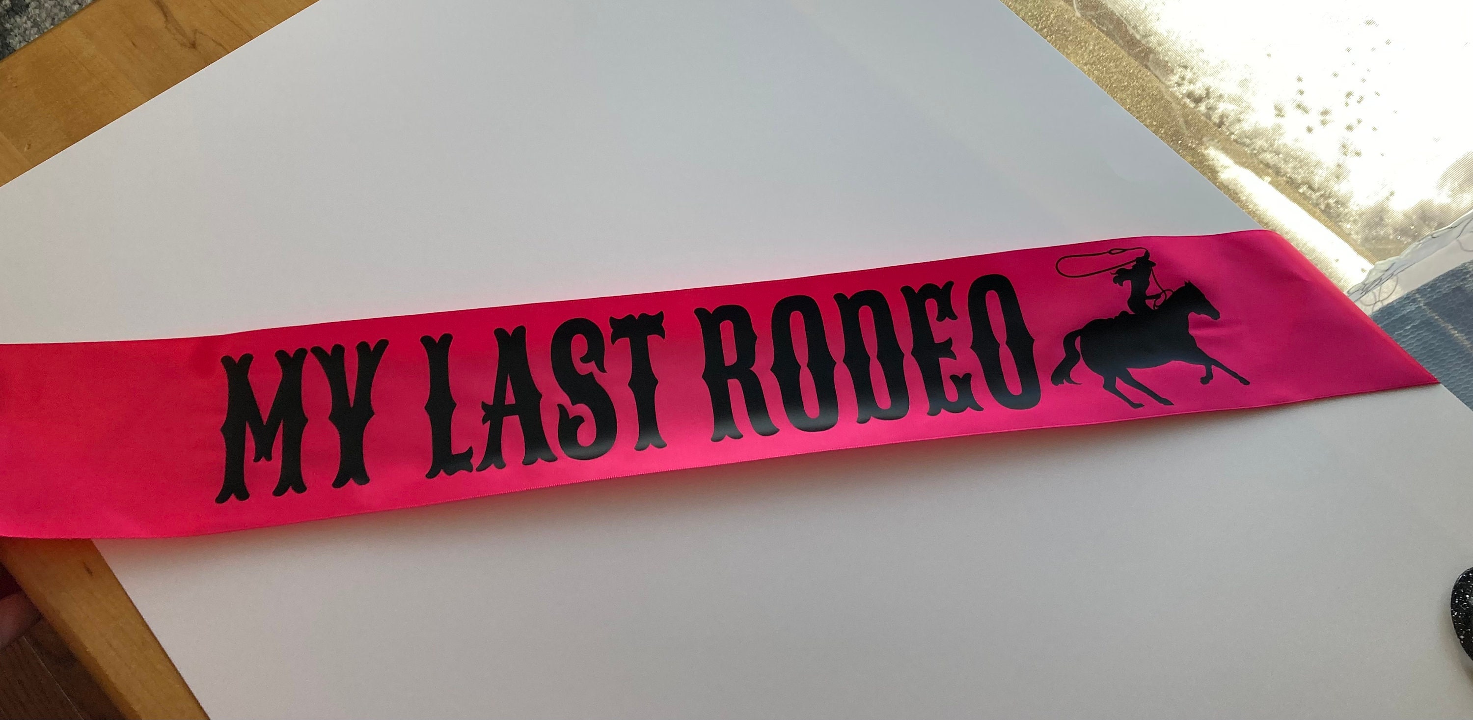 My Last Rodeo Bachelorette Sash, Bachelorette Party, Nashville or ...