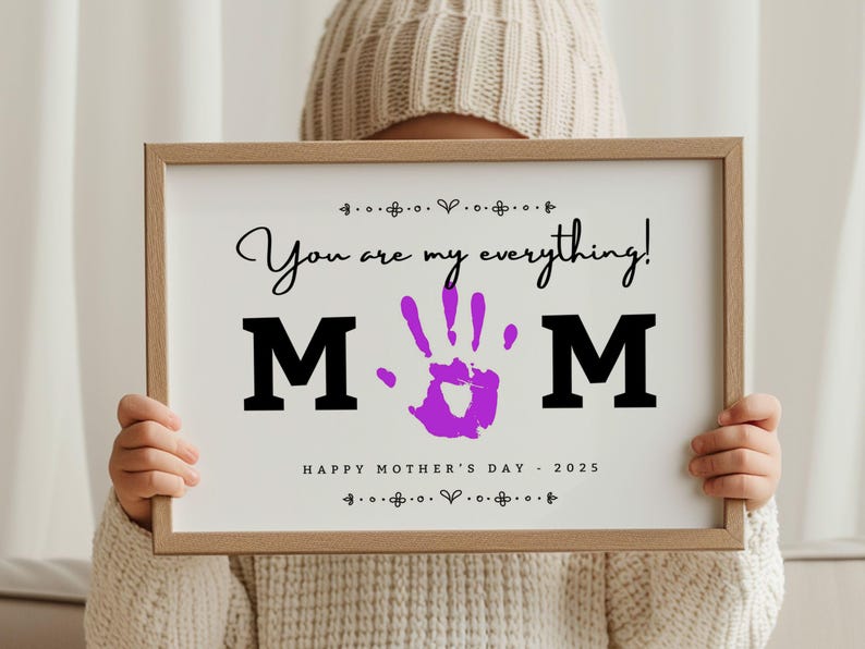 Mothers Day Handprint Craft Printable | Gift for Mom | DIY Keepsake for ...