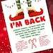 Elf Letter, Digital Download, I'm Back Letter, Elf Arrival Letter ...
