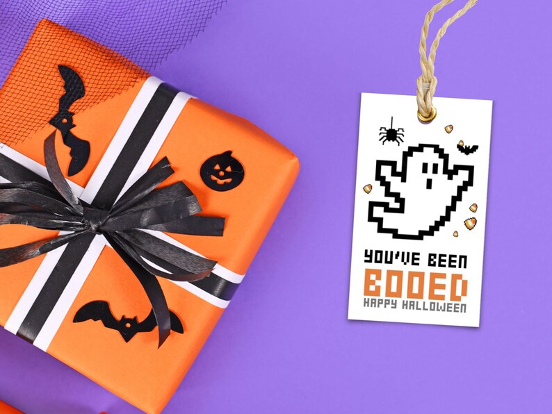 You've Been Booed Kit: Printable Halloween Game & Gift Tag (PDF) - Etsy