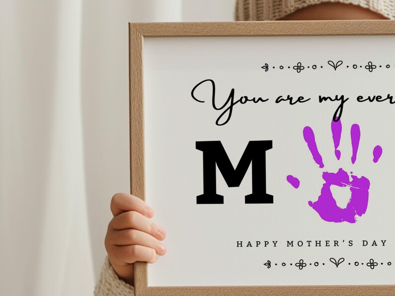 Mothers Day Handprint Craft Printable | Gift for Mom | DIY Keepsake for ...