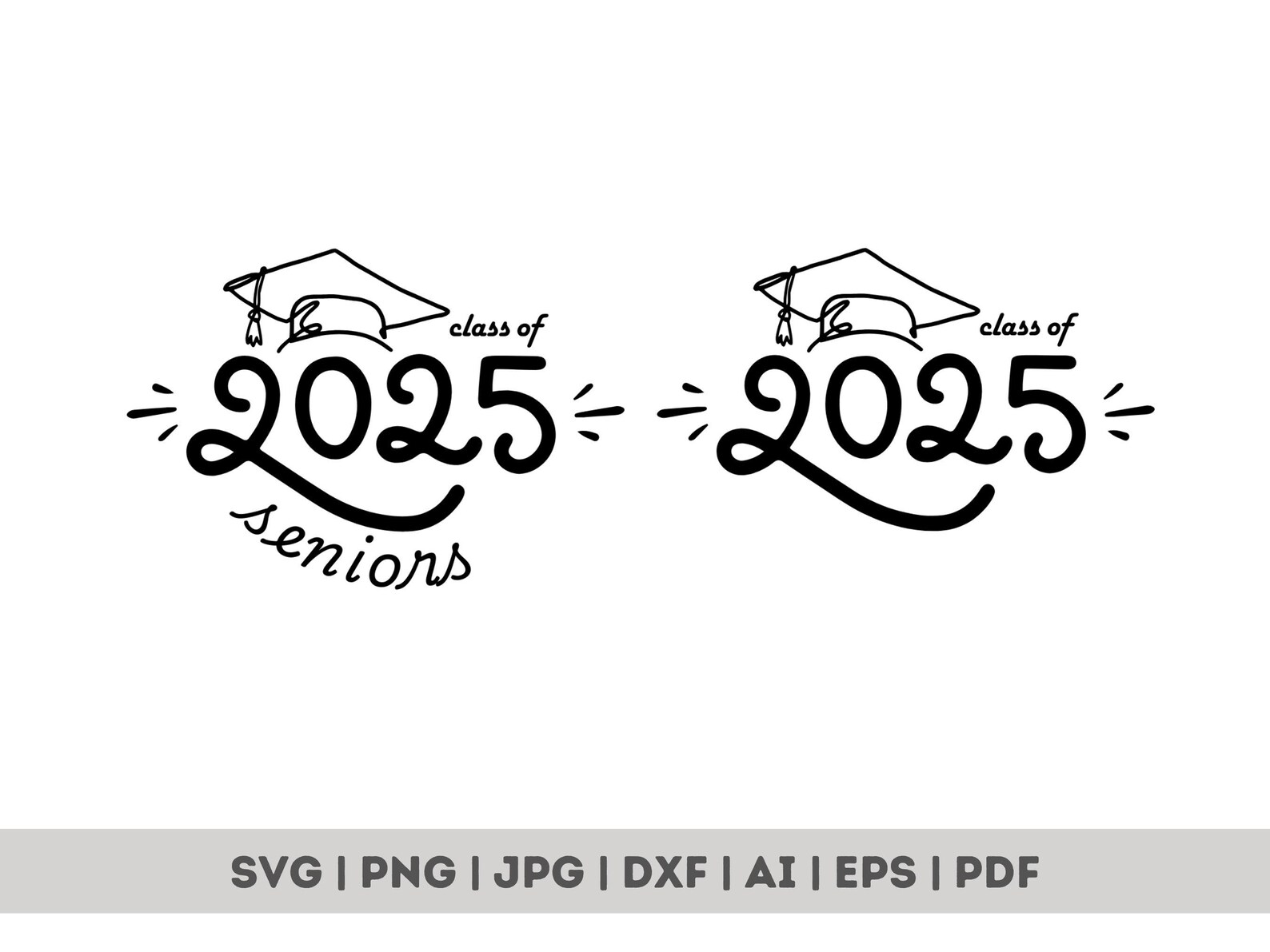 2025 Graduation SVG: Senior Class Logos (digital Files) - Etsy
