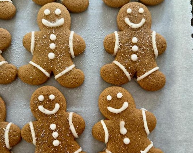 Gingerbread Cookies Gingerbread Men Holiday Christmas Cookies Dozen - Etsy