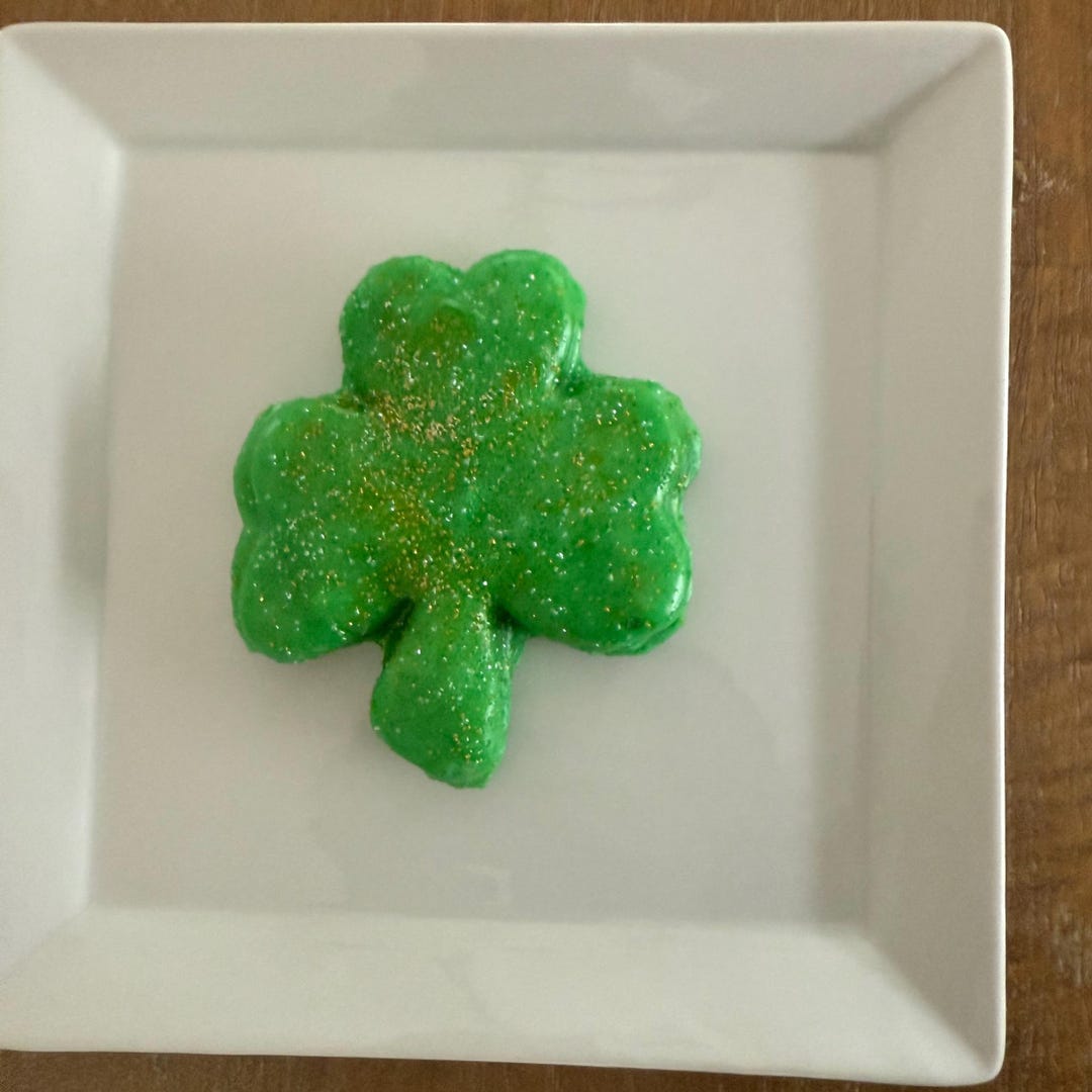 Shamrock Sugar Cookies Clover Saint Patrick Day Cookies Sprinkle ...