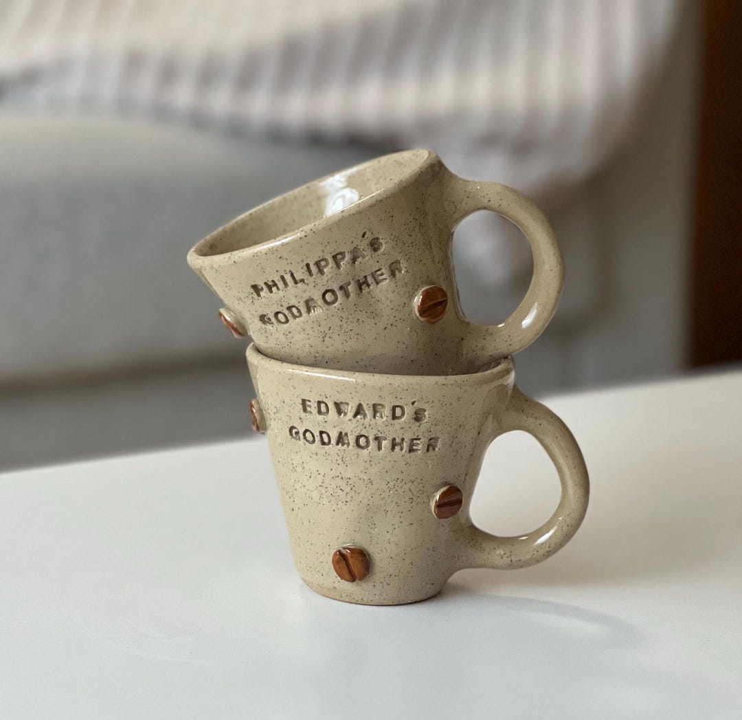 Personalised Coffee Mug - Write Whatever You Want! Handmade Ceramic Cup ...