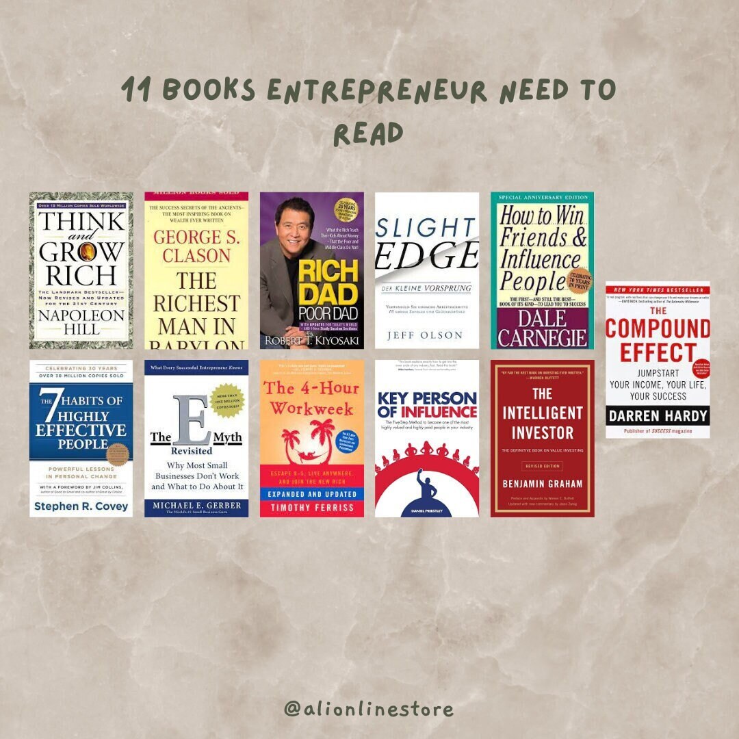 11 Books Every Entrepreneur Need to Read - Etsy