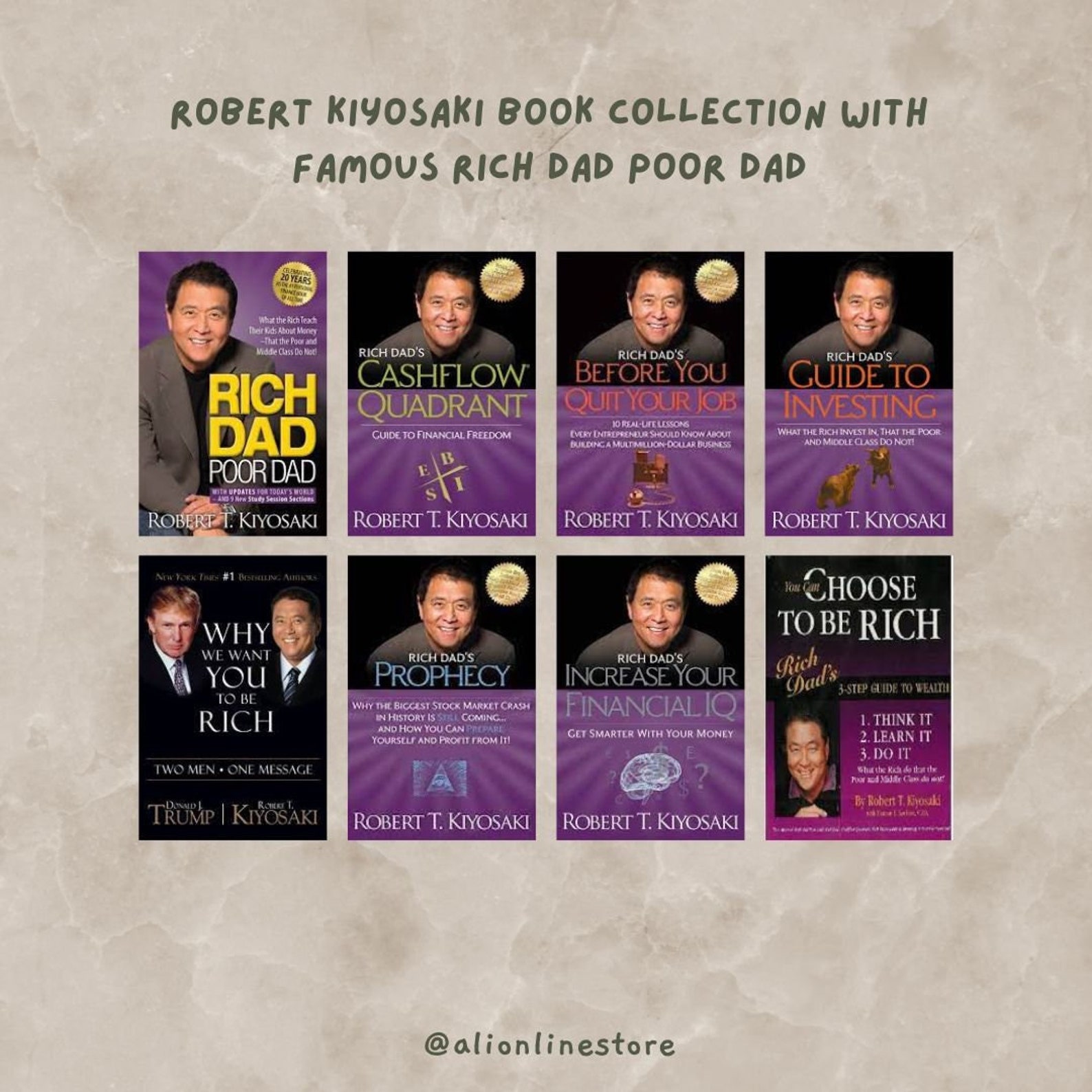 Rich Dad Poor Dad Author Robert Kiyosaki Book Set Rich Dad's Book ...
