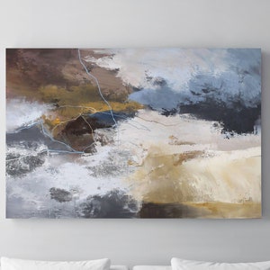 Print Abstract Dark Blue | Abstract Print Navy Gray | Blue Abstract ...