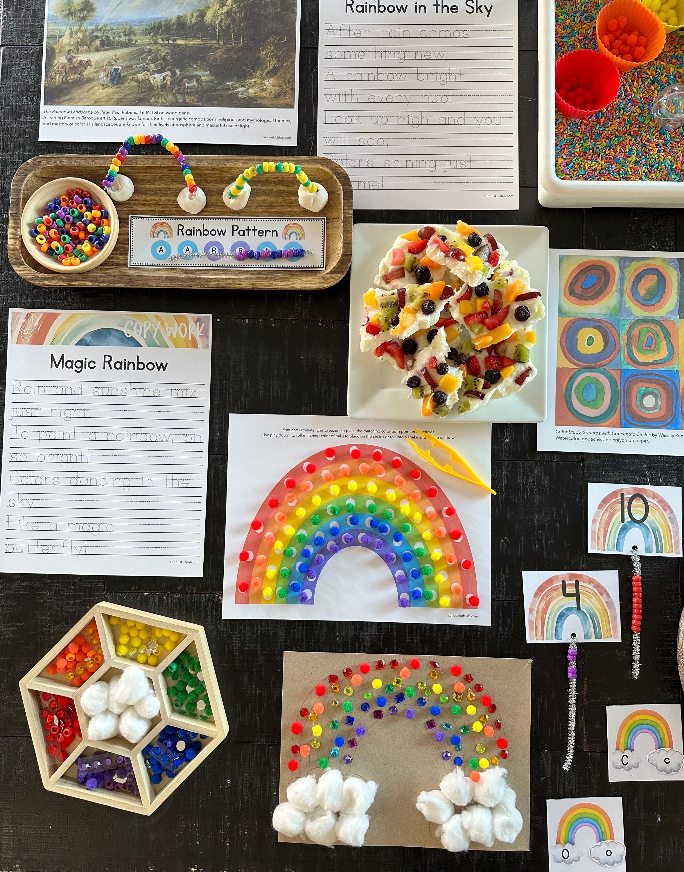 Rainbow Learning Unit for Preschoolers – Downloadable Curriculum - Etsy