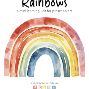 Rainbow Learning Unit for Preschoolers – Downloadable Curriculum - Etsy