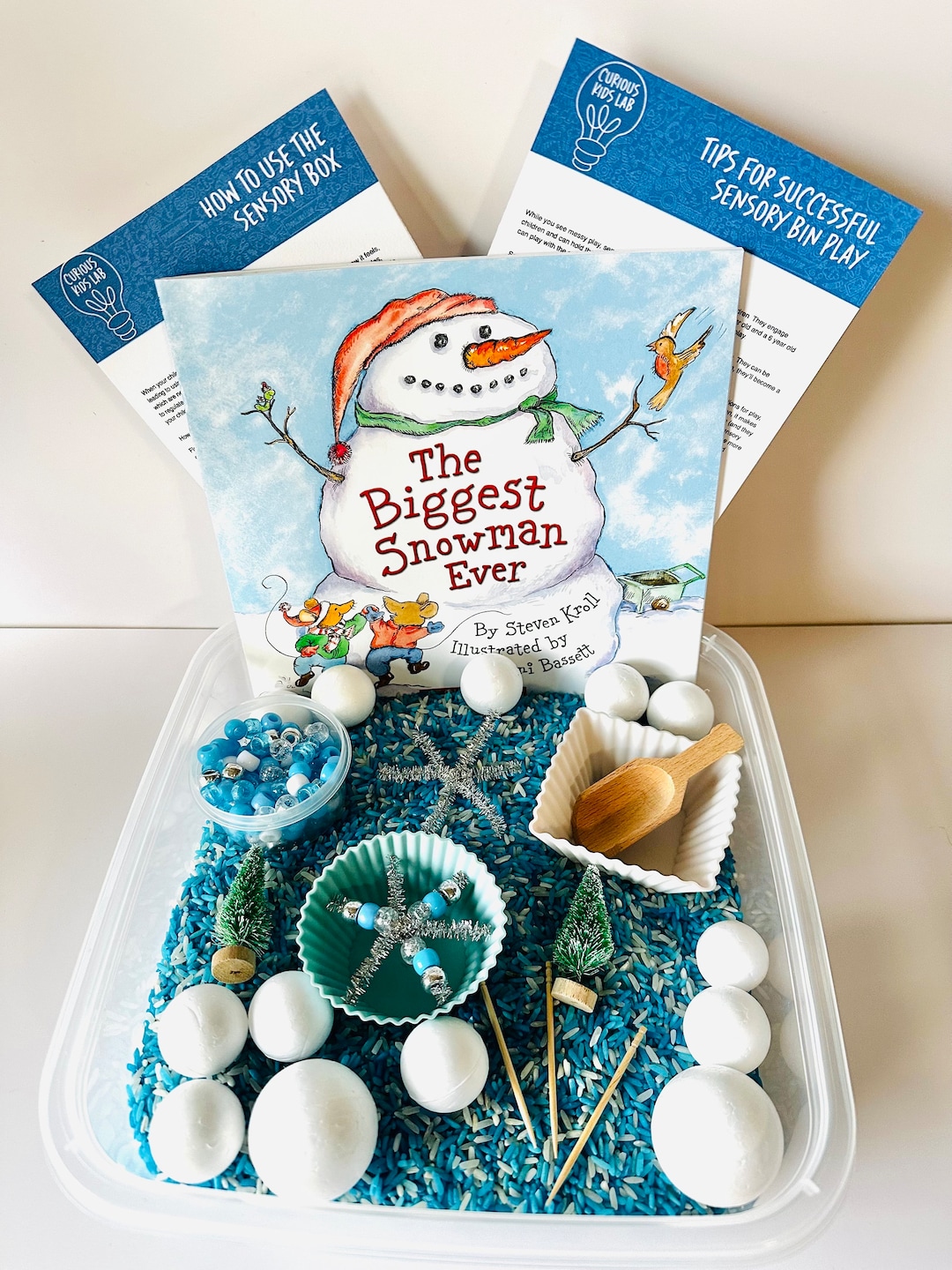 Snowman Sensory Box - Etsy