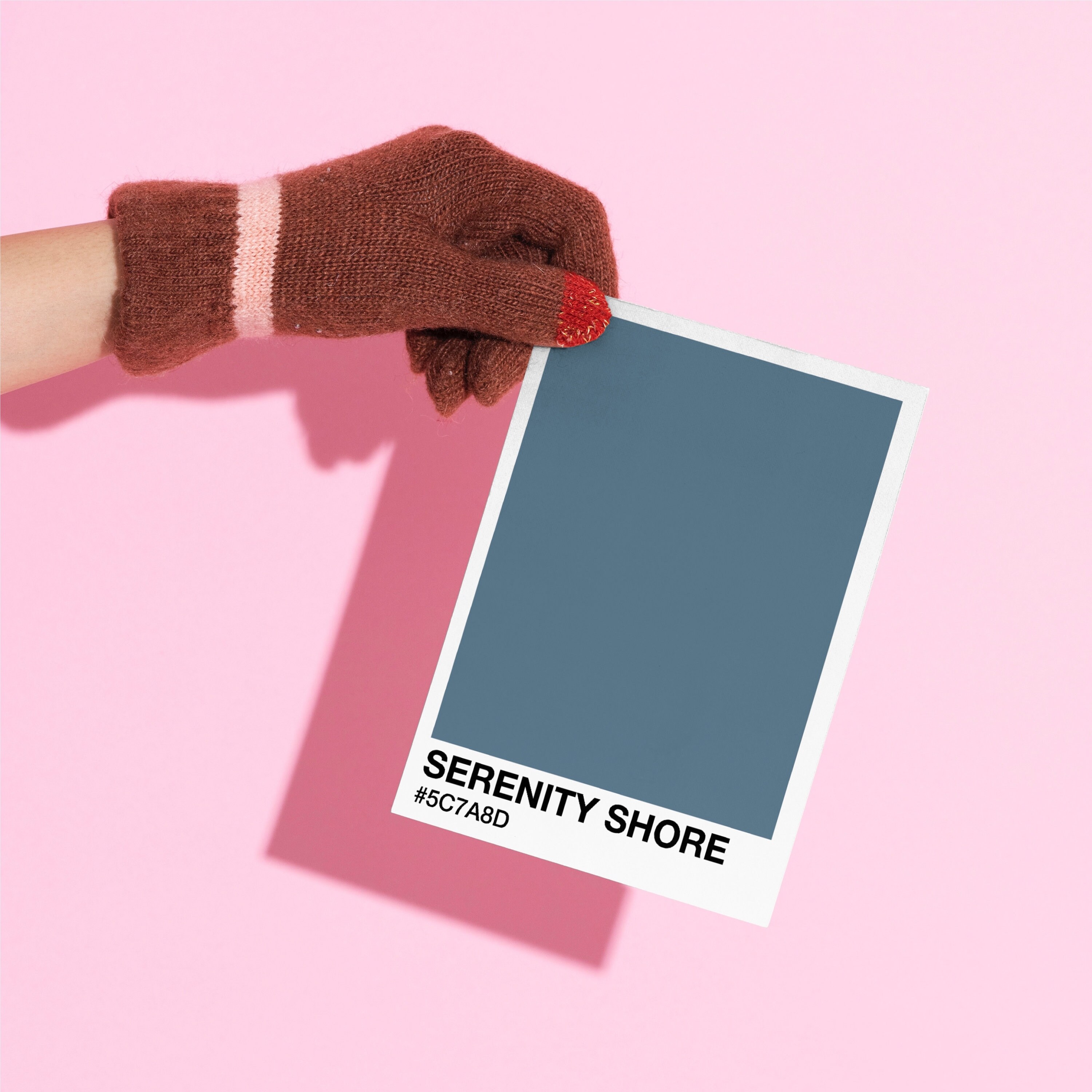 Printable Pantone Poster: serenity Shore Blue-grey Pantone Style Calm ...