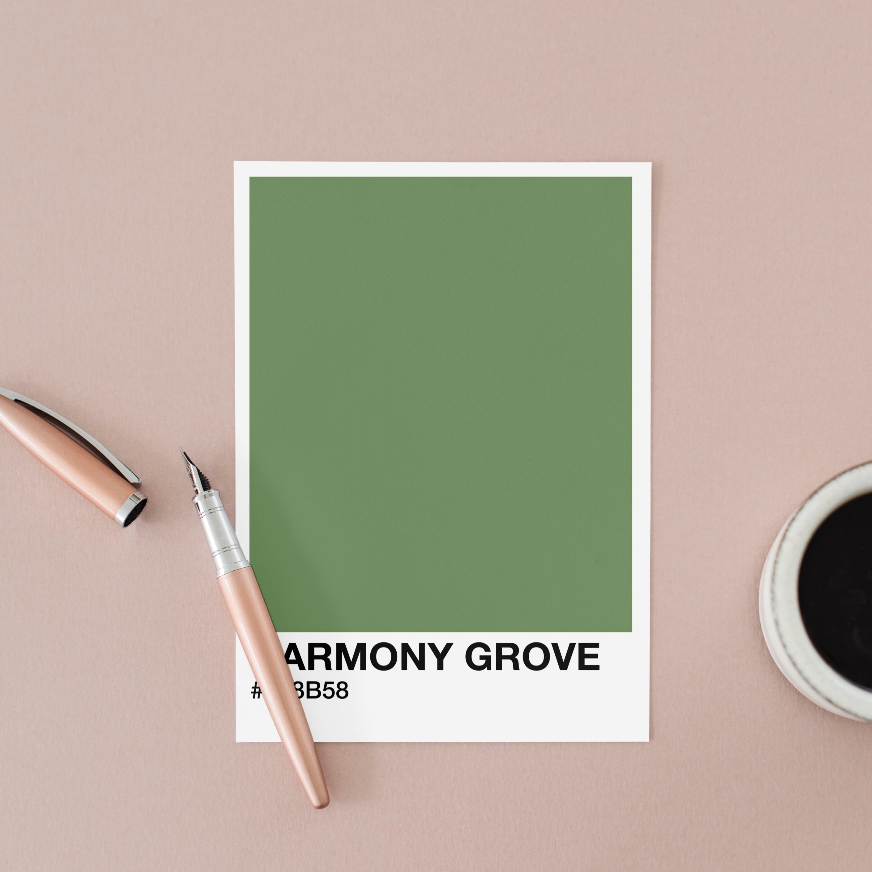 Printable Pantone Poster: harmony Grove Green Pantone - Etsy