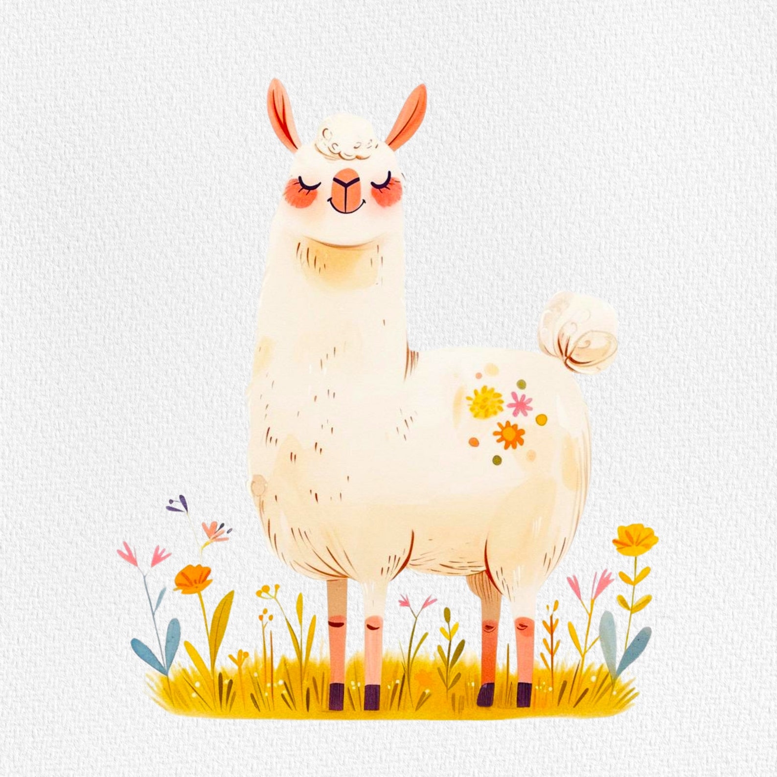 Llama Clipart, Llama Clipart Bundle, Cute Alpaca Clipart, Llama ...