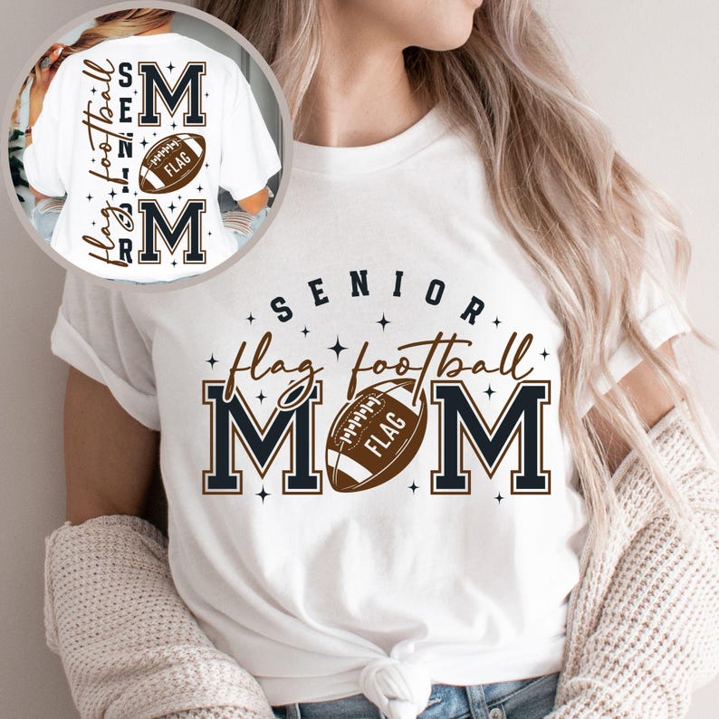 Senior Flag Football Mom 2026 SVG PNG, Senior Football Mom 2026 Svg Png ...