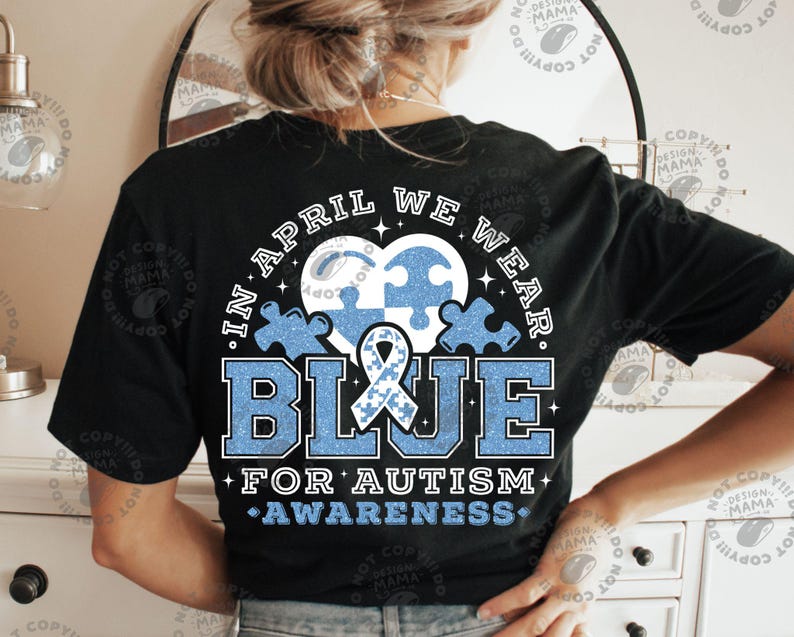 Autism Awareness SVG PNG: in April We Wear Blue (digital Download) - Etsy