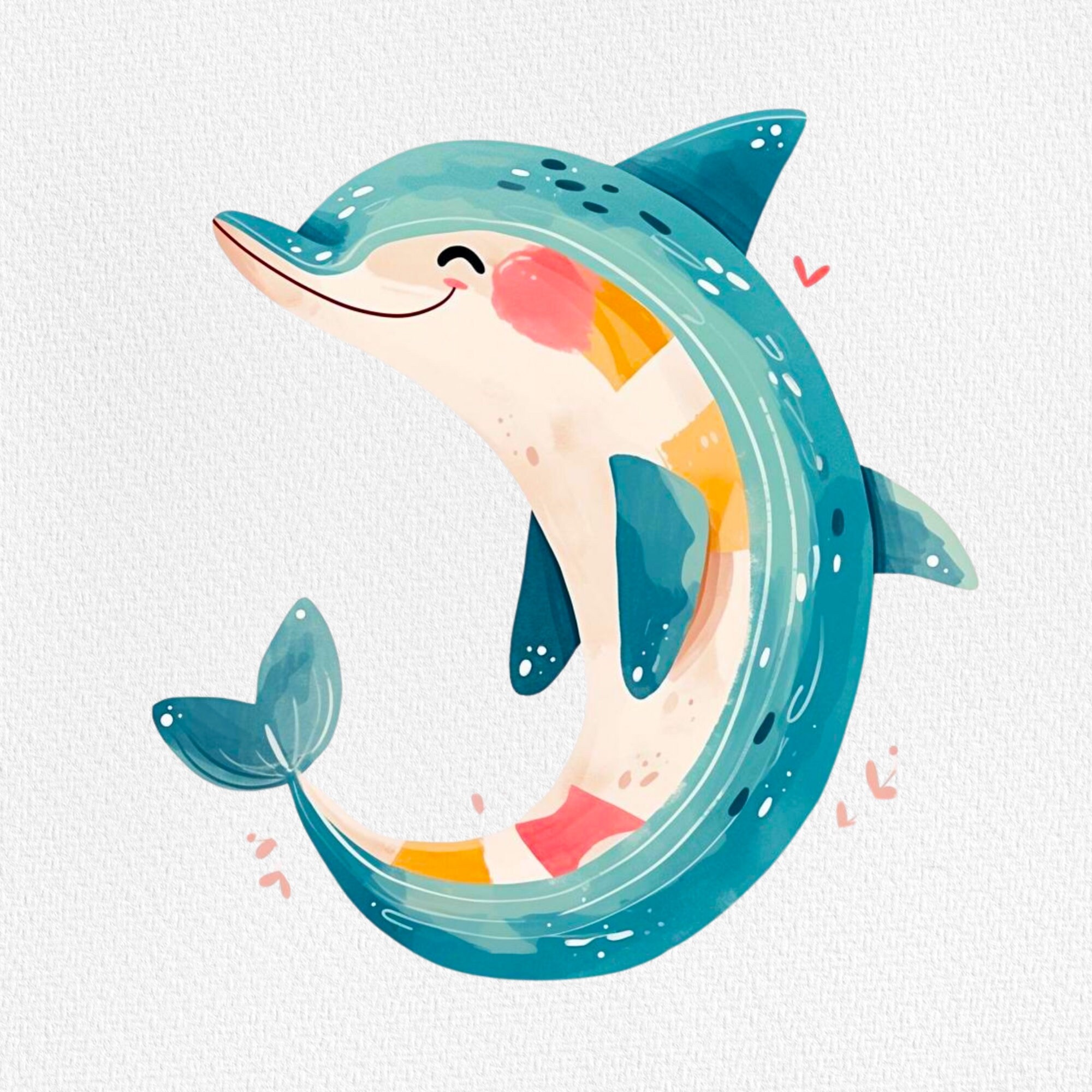 Colorful Sea Animals Clipart, Ocean Life Clipart, Digital Fish ...