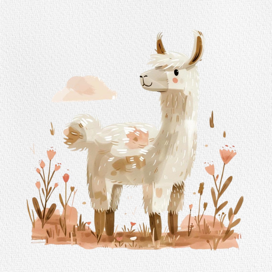 Llama Clipart, Llama Clipart Bundle, Cute Alpaca Clipart, Llama ...