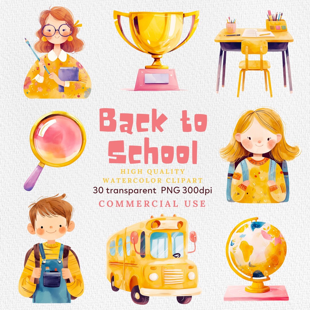 School Clipart, Teacher Clipart, Back to School Clipart, School Png ...