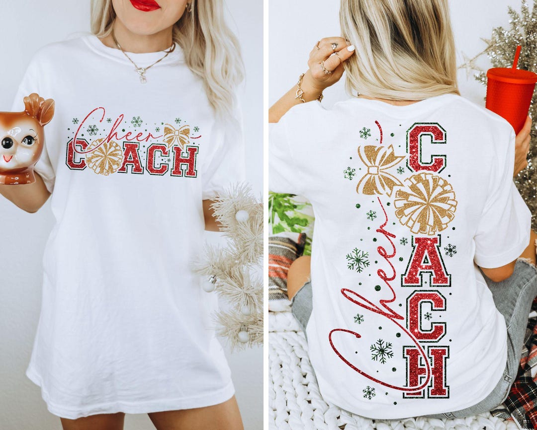 Christmas Cheer Coach SVG, PNG Files, Coach Svg, Cheerleader Svg, Coach ...