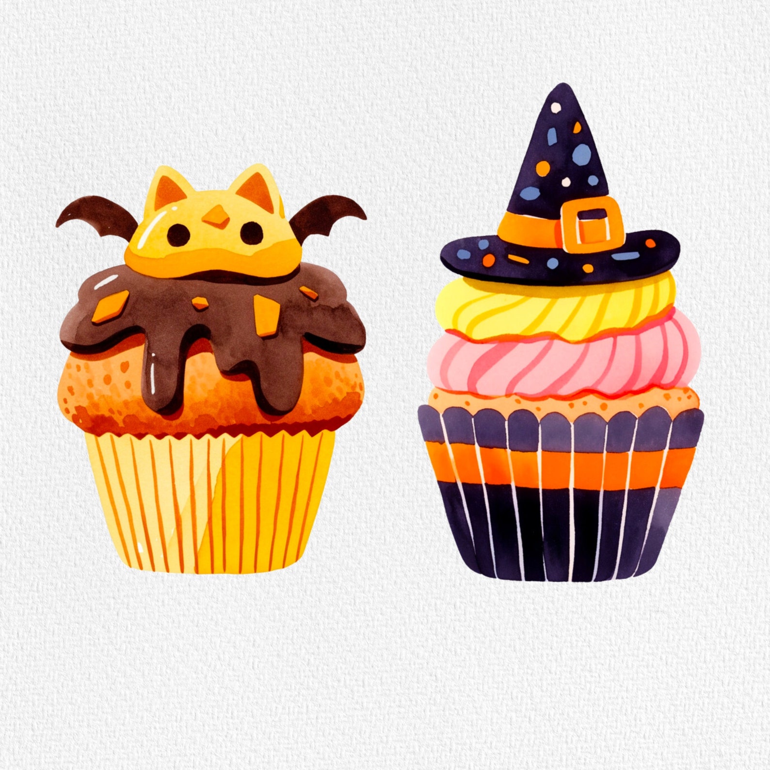 Halloween Cupcakes Clipart, Halloween Clipart, Halloween Png, Party ...