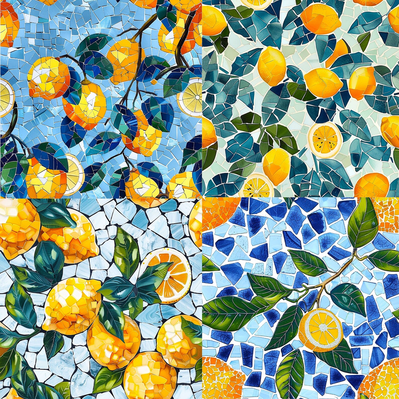 Bright Lemon Seamless Pattern: Summer Printable (commercial Use) - Etsy