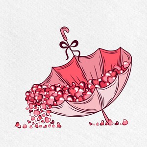 Valentine Clipart Bundle: Romantic PNG Vector Graphics (digital ...