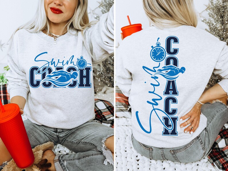 Swim Coach SVG Png Swim Coach PNG Svg Swim Shirt Design Png Svg Dfx Eps ...
