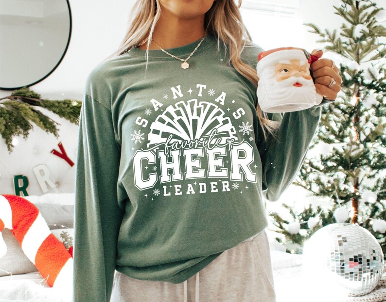Santa's Favorite Cheerleader SVG, Christmas Cheerleader Svg ...