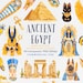 Ancient Egypt Clipart: Pharaohs, Pyramids, Travel Graphics (PNG ...