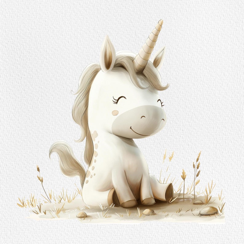 Cute Unicorn Clipart, Commercial Use, Unicorn PNG, Magic Unicorn ...