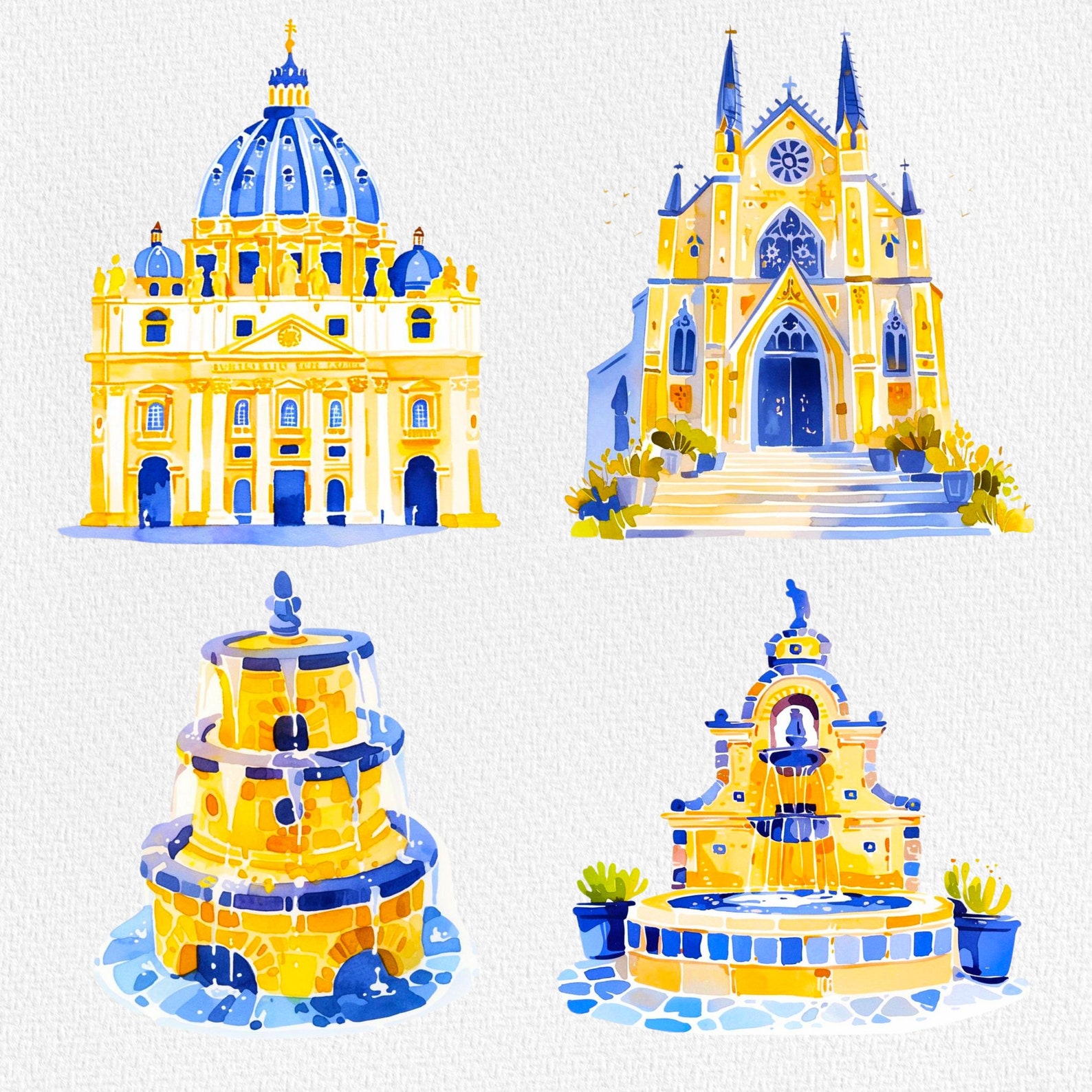 ITALY Clipart, Rome Clipart, Travel Clipart, Italian Clipart, Welcome ...