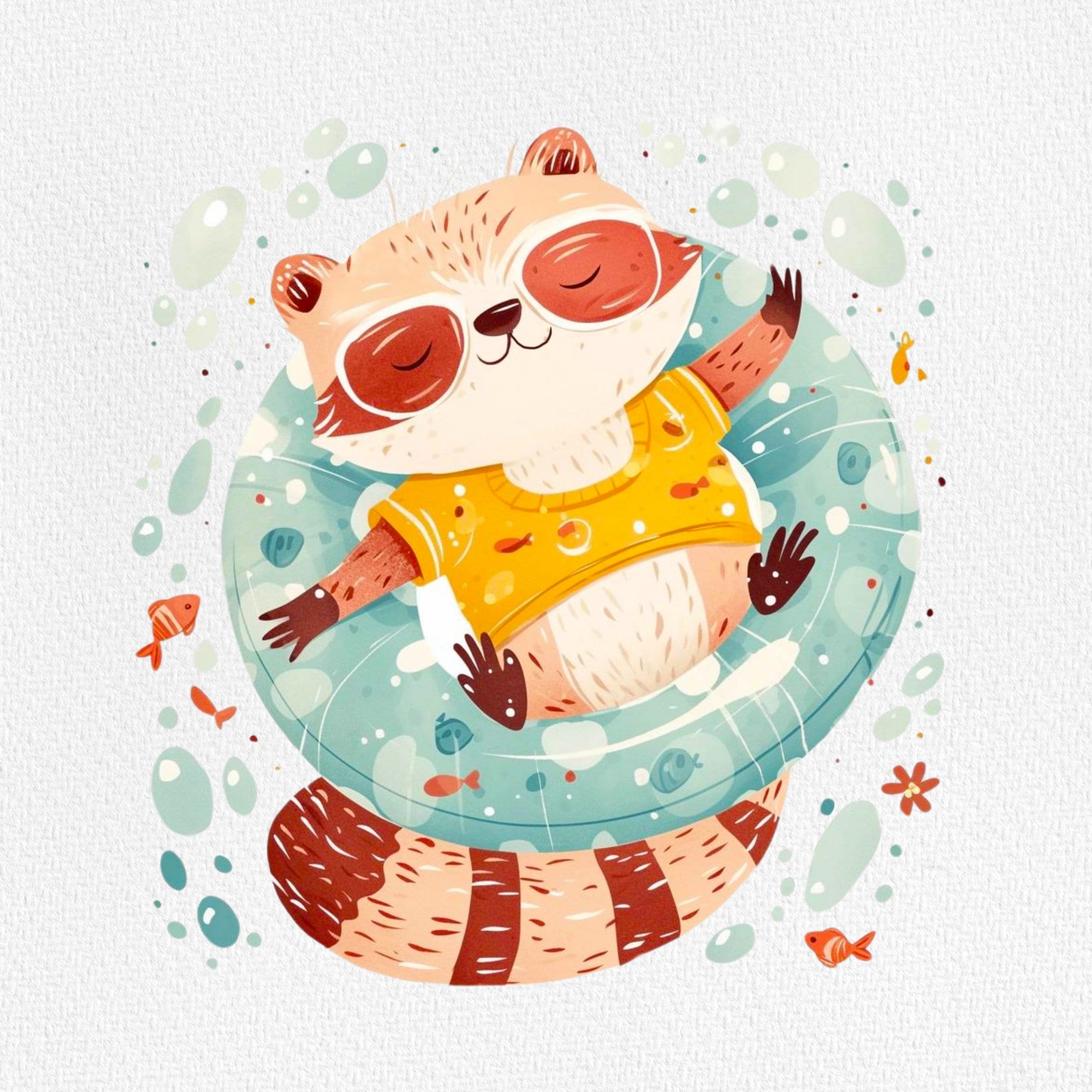 Watercolor Raccoon Clipart Set - Cute Raccoon PNG - Nursery Clipart ...