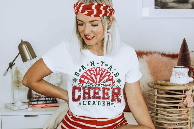 Santa's Favorite Cheerleader SVG, Christmas Cheerleader Svg ...