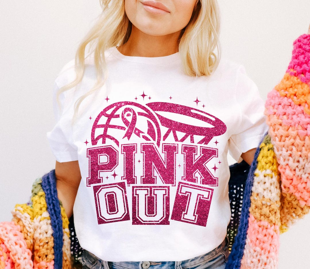 Pink Out Basketball Svg Png, Breast Cancer Awareness Svg, Together We ...