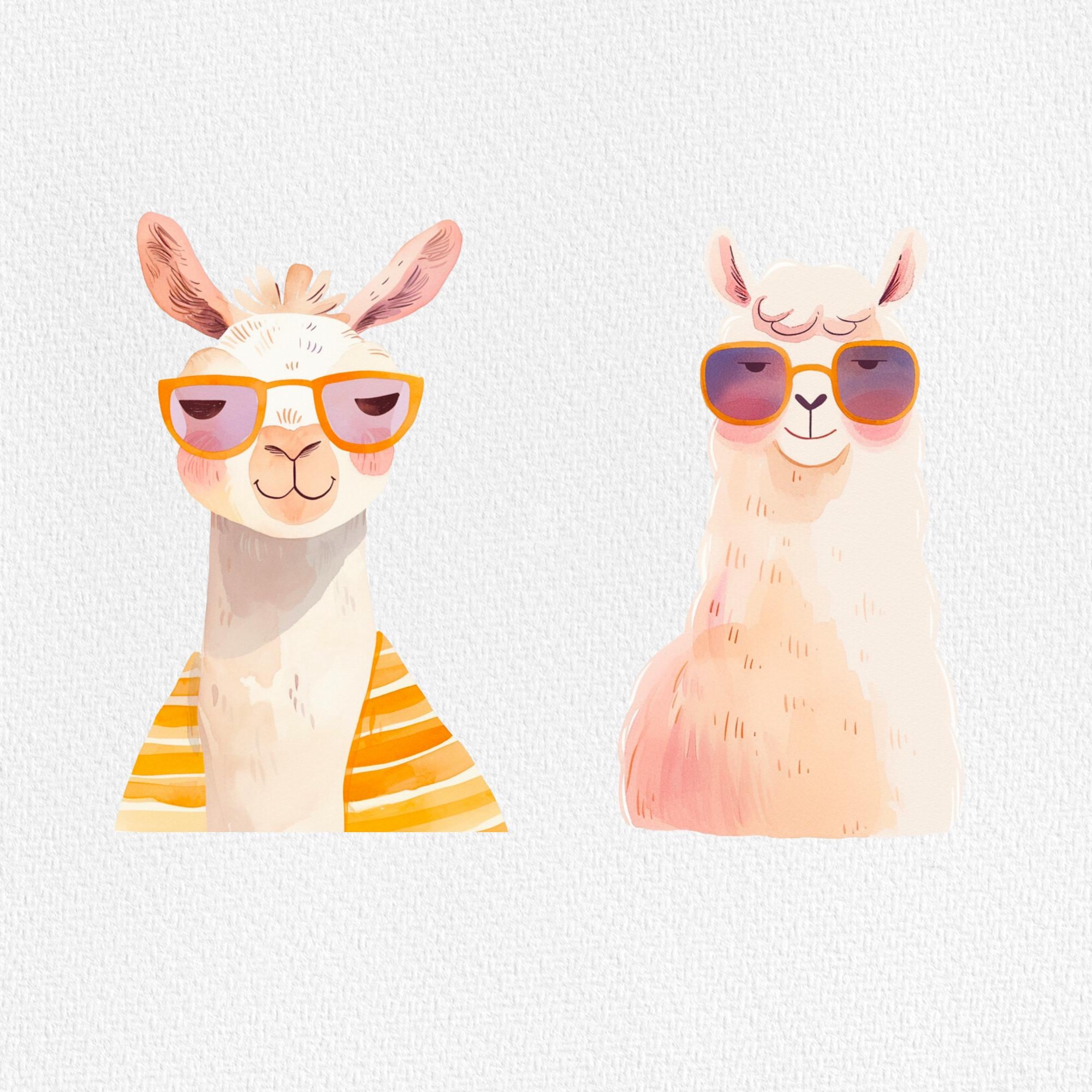Llama Clipart, Llama Clipart Bundle, Cute Alpaca Clipart, Llama ...