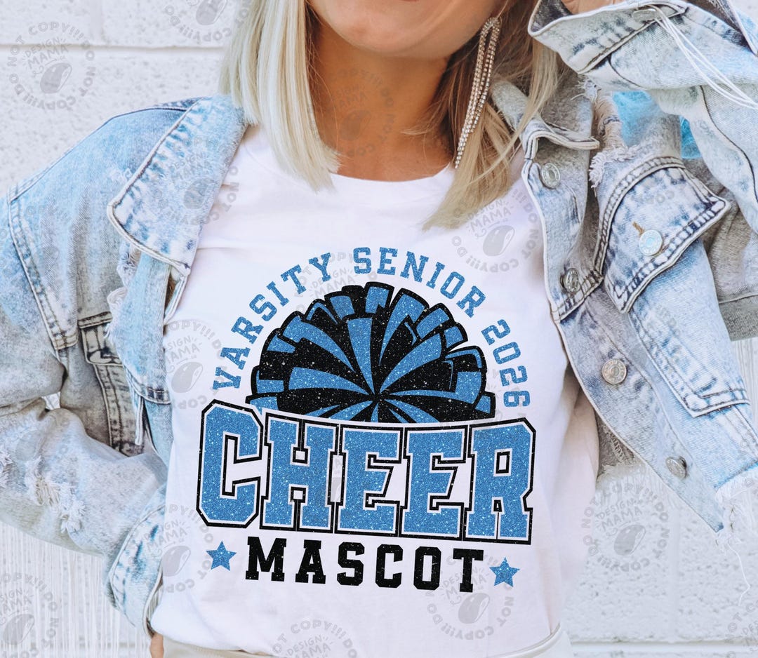 Senior Cheer 2026 Svg Png, Cheerleading Svg, Cheerleader Front Back Svg ...