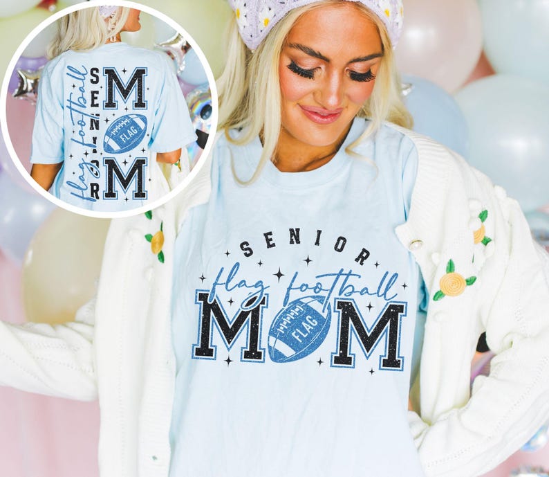 Senior Flag Football Mom 2026 SVG PNG, Senior Football Mom 2026 Svg Png ...