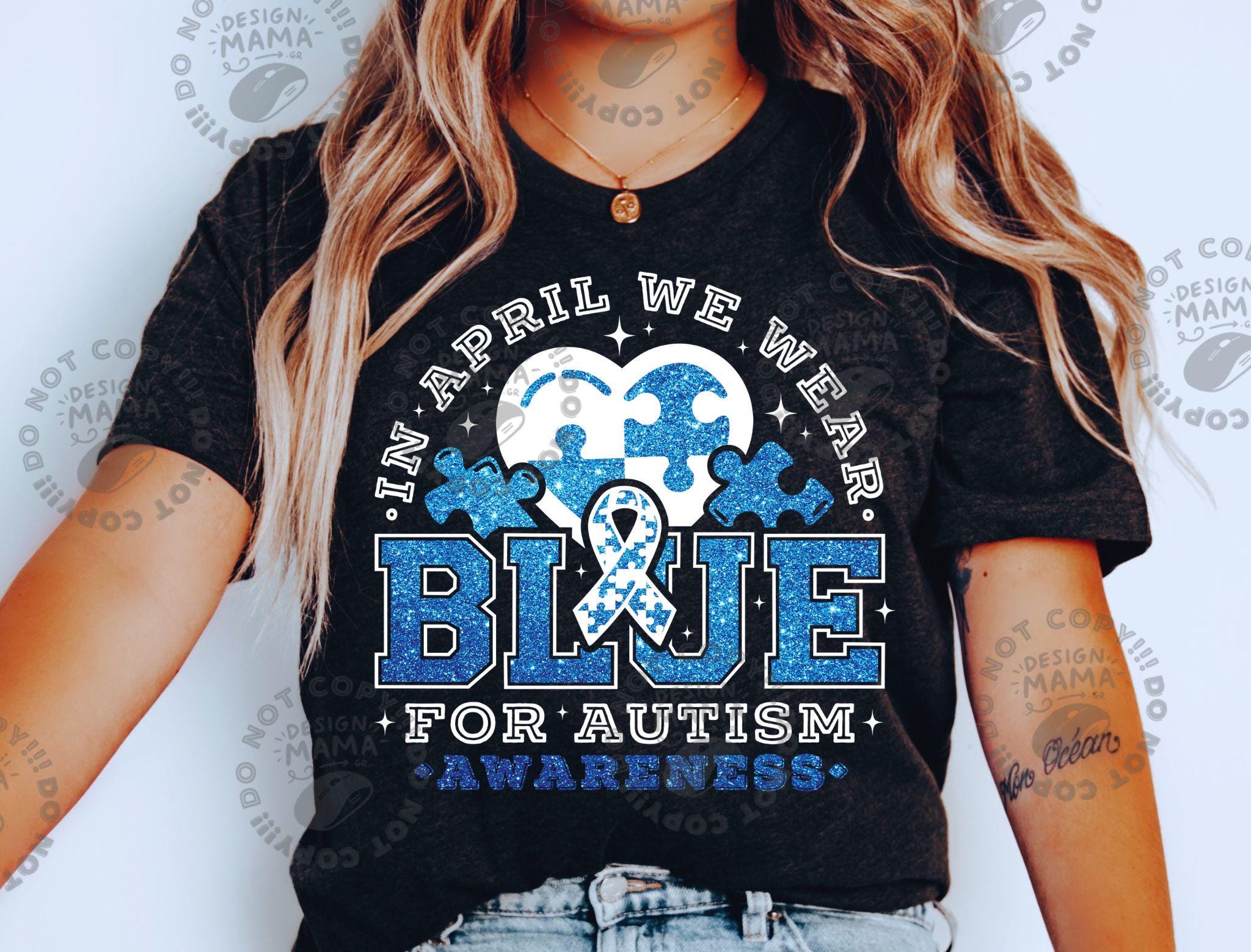 Autism Awareness SVG PNG: in April We Wear Blue (digital Download) - Etsy