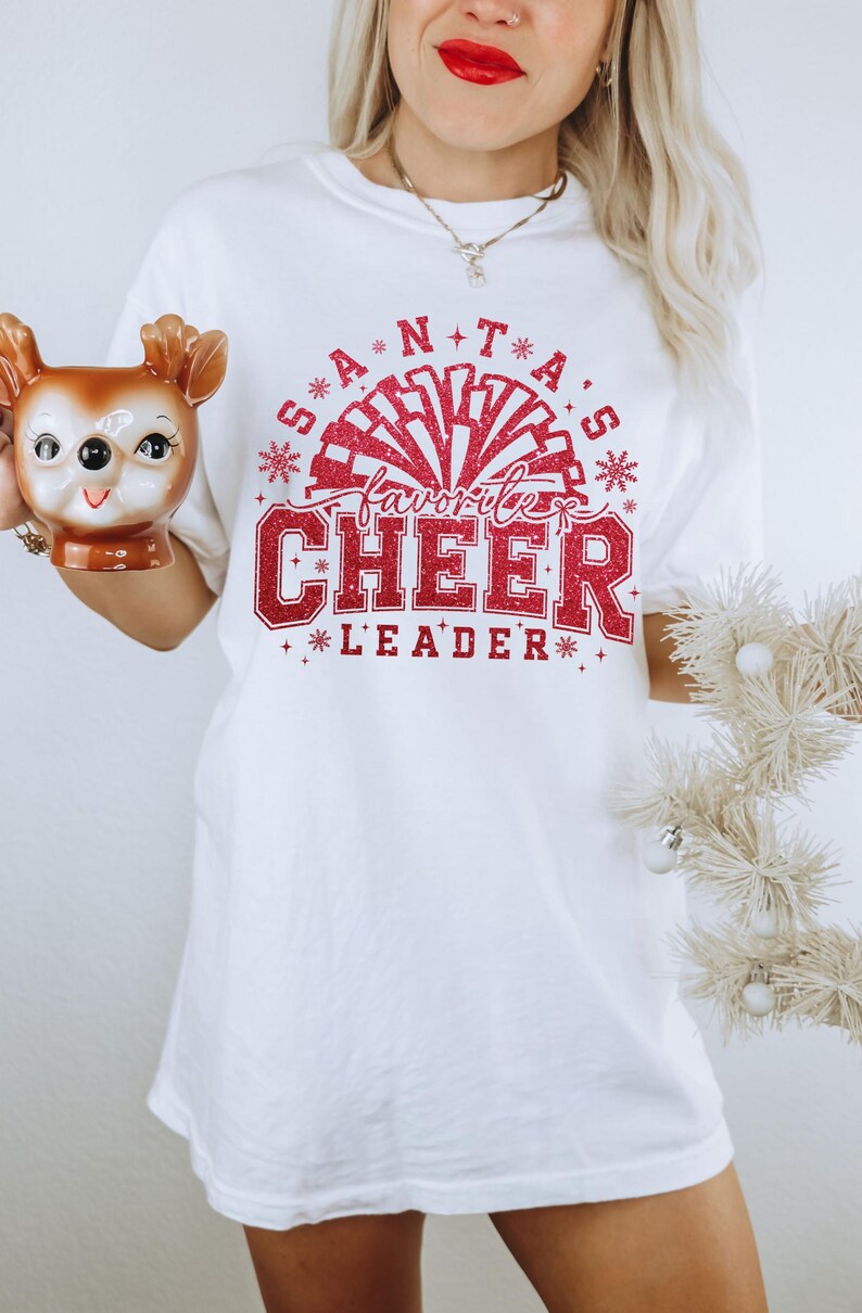 Santa's Favorite Cheerleader SVG, Christmas Cheerleader Svg ...