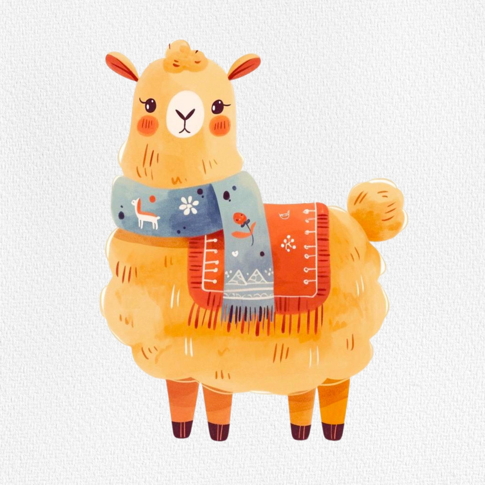 Llama Clipart, Llama Clipart Bundle, Cute Alpaca Clipart, Llama ...