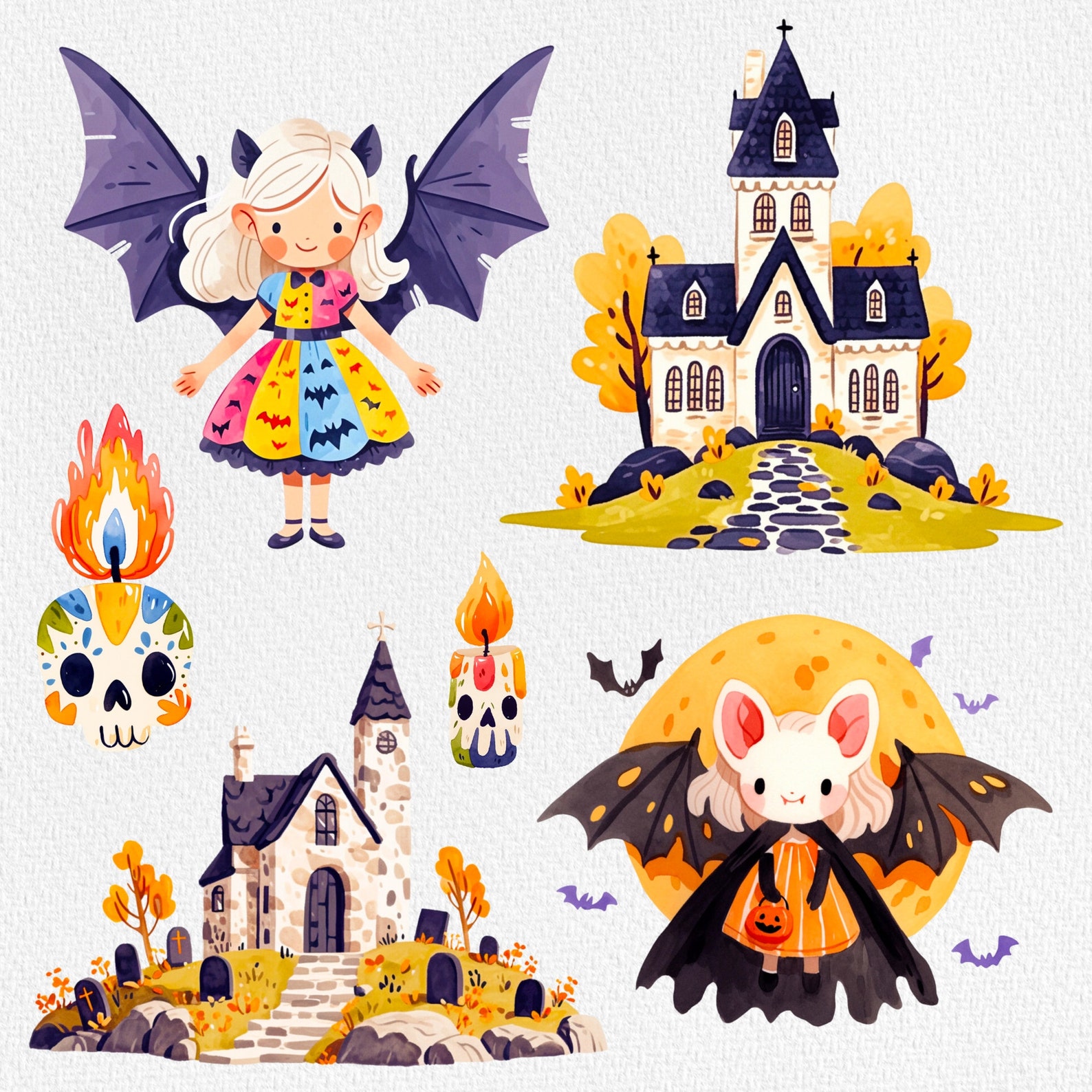 Vampire Clipart, Spooky Scrapbooking, Halloween Clipart, Spooky Clipart ...