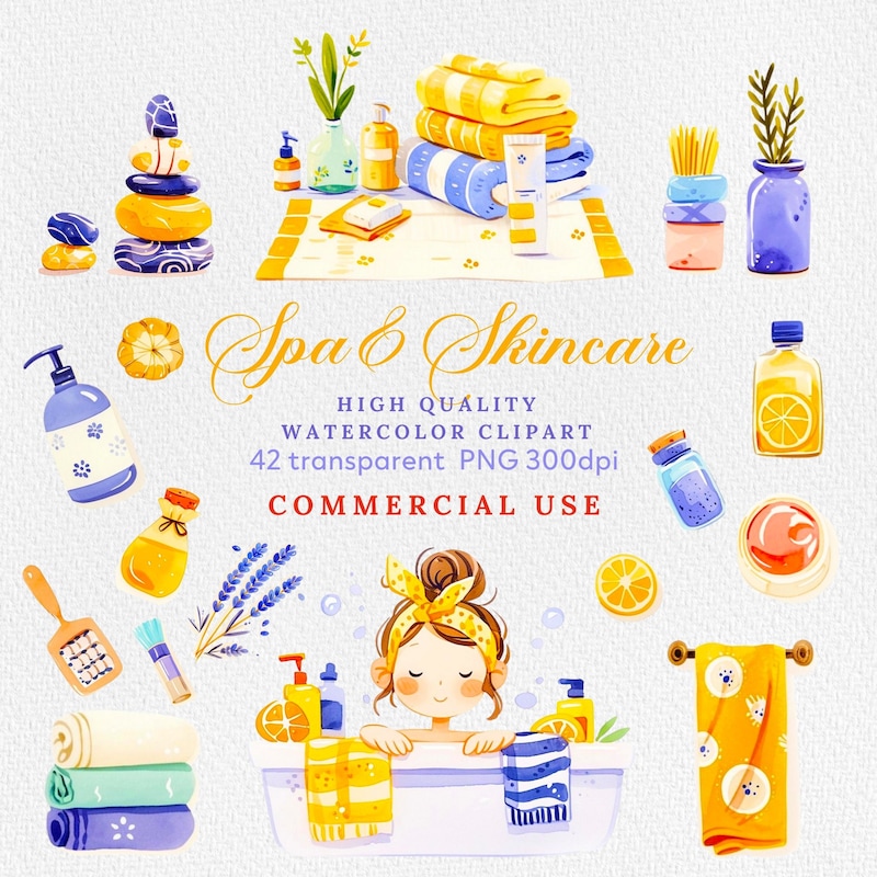 Spa Clip Art - Etsy