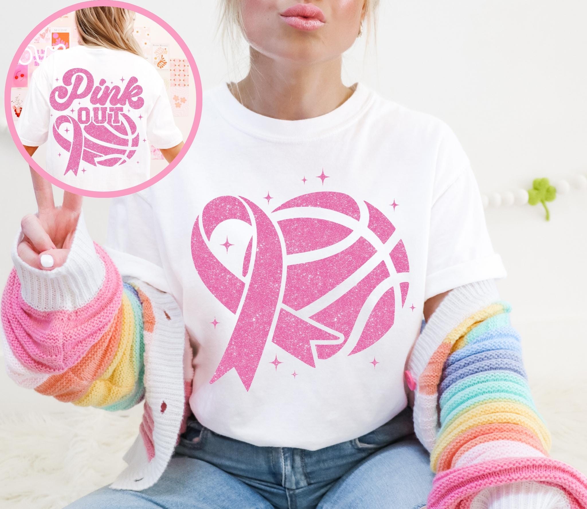 Pink Out Basketball Svg Png, Breast Cancer Awareness Svg, Together We ...