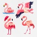 Flamingo Clipart, Watercolor Cute Flamingo Clipart, Beach Flamingo ...