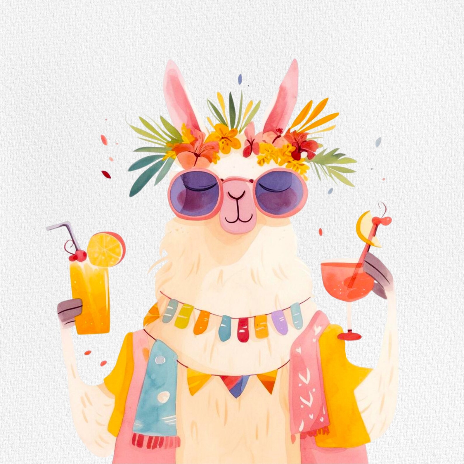 Llama Clipart, Llama Clipart Bundle, Cute Alpaca Clipart, Llama ...