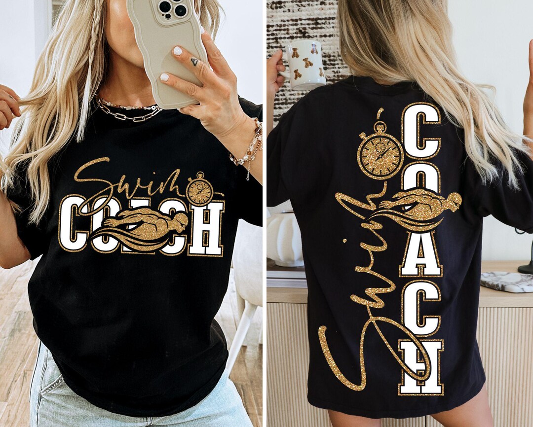 Swim Coach SVG Png Swim Coach PNG Svg Swim Shirt Design Png Svg Dfx Eps ...