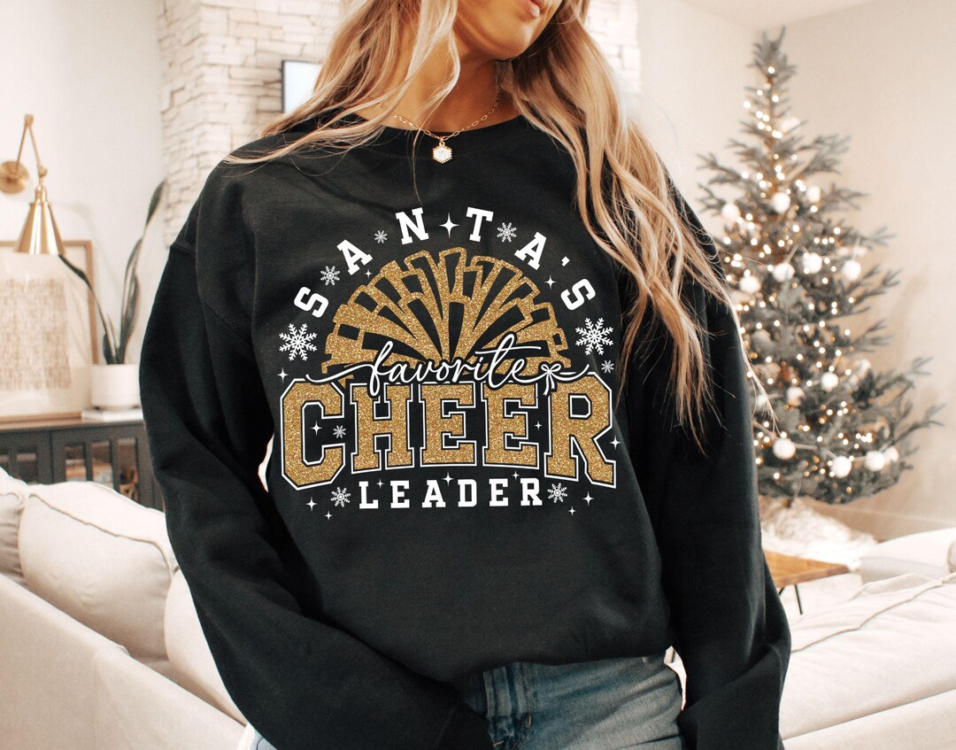 Santa's Favorite Cheerleader SVG, Christmas Cheerleader Svg ...
